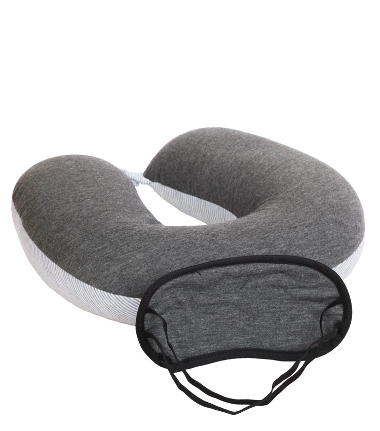 Дорожная подушка Travel Pillow Stripes light gray strip